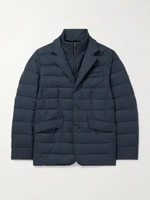 Herno Slim-fit Convertible Padded Quilted Shell Down Blazer