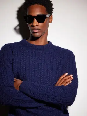 Dior B23 S1i Geometric Acetate Sunglasses - Black