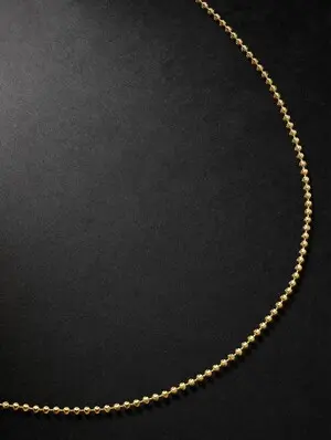 ALEX MOSS 14-karat Ball Chain Necklace - Gold