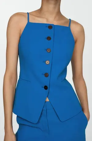 Mango Button-front Top