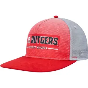 COLOSSEUM Gray Rutgers Knights Snapback Hat - Scarlet