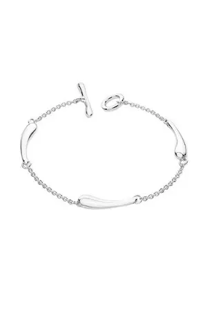 LUCY QUARTERMAINE Triple Drop Link Bracelet - Silver