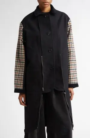MAISON MARGIELA Heavy Cotton And Wool Reversible Coat