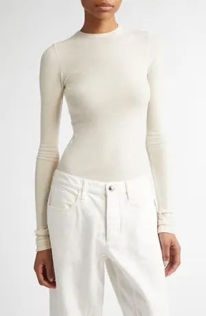 JIL SANDER Virgin Wool Crewneck Top