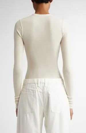 JIL SANDER Virgin Wool Crewneck Top