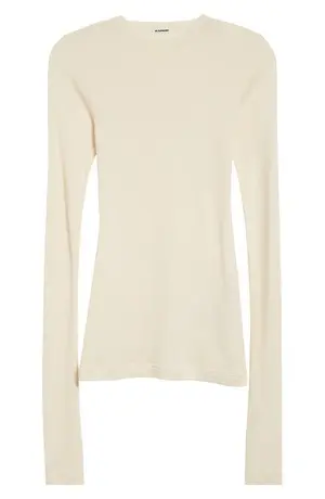 JIL SANDER Virgin Wool Crewneck Top