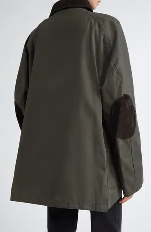 TOTEME Country Waxed Organic Cotton Chore Jacket - Forest