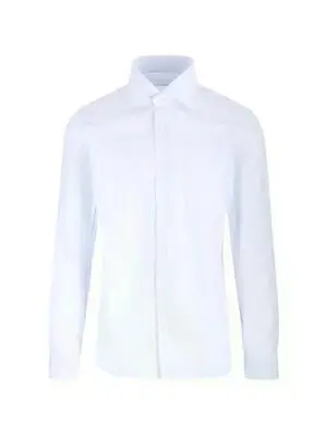 BARBA NAPOLI Checked Shirt - Blue