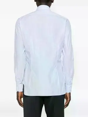 BARBA NAPOLI Checked Shirt - Blue