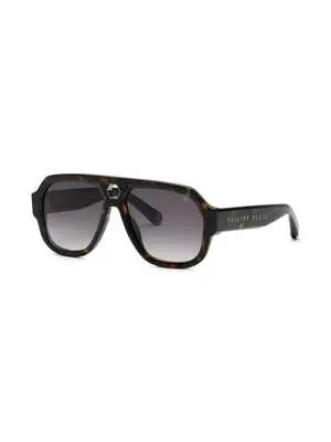 Philipp Plein Starlight Aviator Sunglasses - Brown