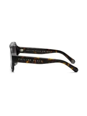 Philipp Plein Starlight Aviator Sunglasses - Brown