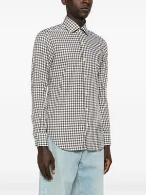 BARBA NAPOLI Check-print Shirt