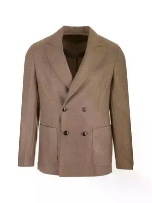 BARBA NAPOLI Flannel Blazer - Brown