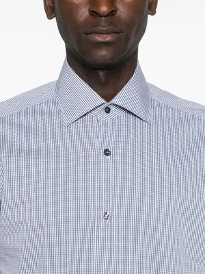 BARBA NAPOLI Mini-check Shirt
