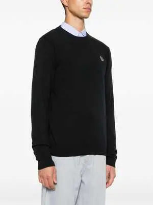Paul Smith Zebra-patch Sweater - Black