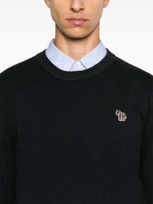 Paul Smith Zebra-patch Sweater - Black