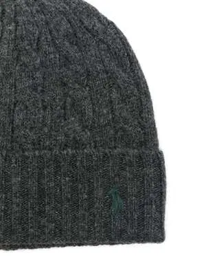 Polo Ralph Lauren Cable Knit Beanie - Grey
