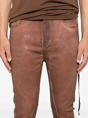 Rick Owens Detroit Cut Jeans - Brown