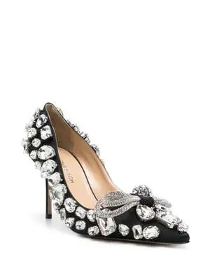 Mach & Mach 80mm Crystal-embellished Pumps