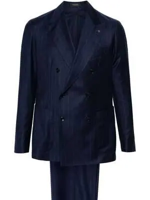 Tagliatore Pinstriped Suit - Blue