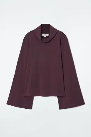 Cos Funnel-neck Long-sleeved T-shirt