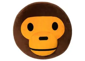 A BATHING APE Baby Milo Cushion - Brown