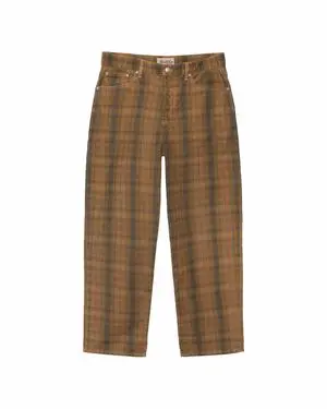 StÜssy Big Ol' Plaid Canvas Jean - Brown