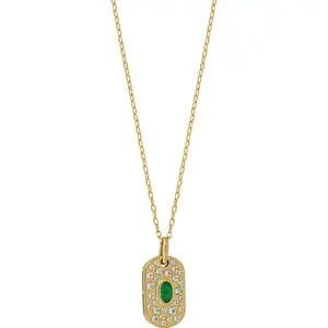 Bony Levy El Mar Diamond And Emerald Pendant Necklace - 18k Yellow Gold
