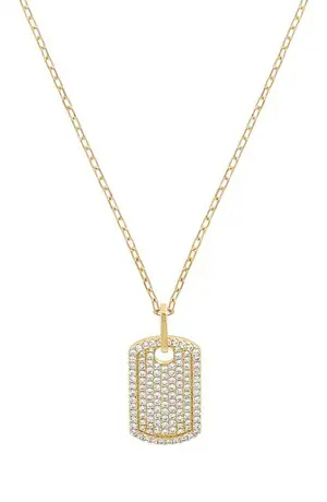 Bony Levy Diamond Tag Pendant Necklace - 18k Yellow Gold