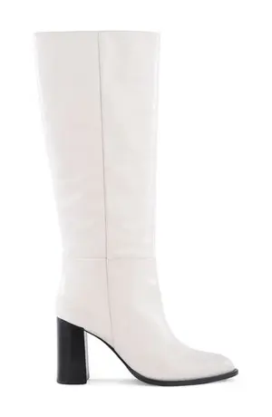 Seychelles Push To Start Knee High Boot - White Leather