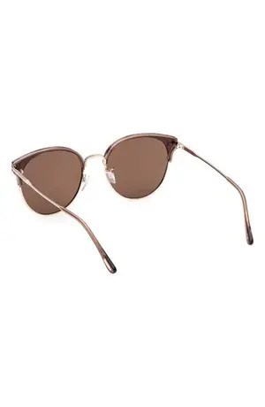TOM FORD 61mm Round Frame Sunglasses