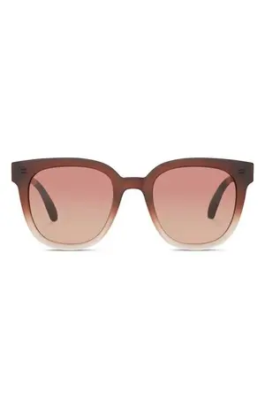 Toms Juniper 54mm Round Frame Sunglasses - Matte Ombre W/ Violet Brown
