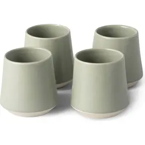 FABLE The Cups Set Of 4 Cups - Beachgrass Green
