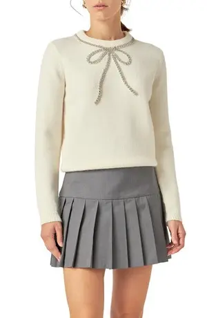 English Factory Bow Sweaters For Women