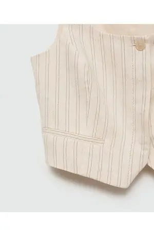 Mango Striped Vest