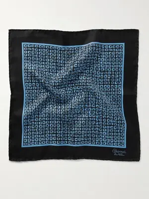 Charvet Printed Silk-twill Pocket Square