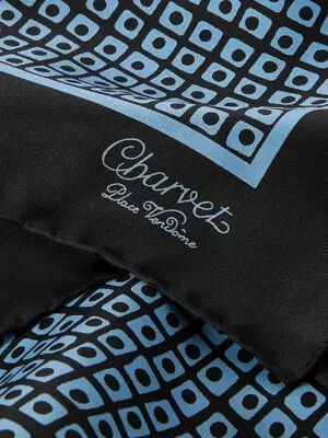 Charvet Printed Silk-twill Pocket Square
