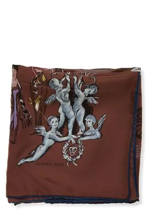 Hermès Multicolor 'soirée De Gala' Silk Scarf 90