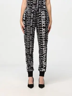 Versace Printed Pants - Black
