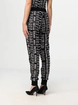 Versace Printed Pants - Black
