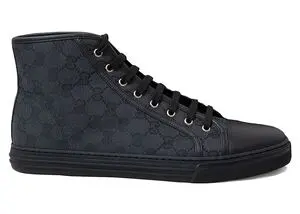 Gucci Gg High Top Sneakers - Lead/black