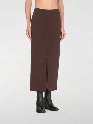 Pinko Midi Skirt With Slit - Brown