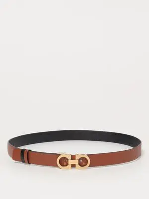 FERRAGAMO Leather Belt Dark