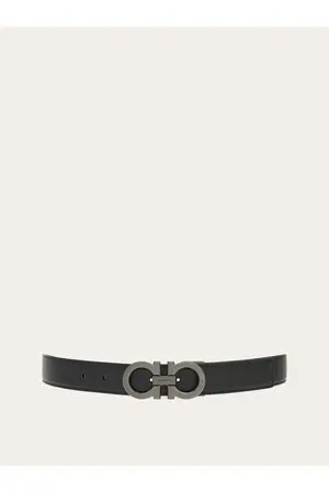 FERRAGAMO Reversible And Adjustable Gancini Belt - Red