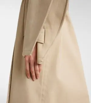 Alaïa Cotton Gabardine Trench Coat