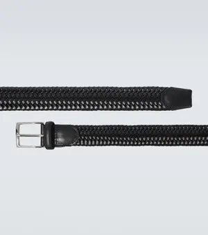 Rubinacci Braided Leather Belt