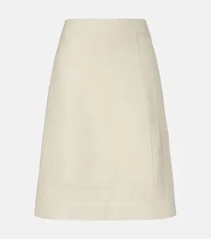 JIL SANDER Wool-blend Wrap Skirt