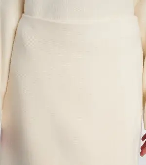 JIL SANDER Wool-blend Wrap Skirt