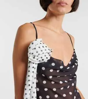 BANANHOT Priya Polka-dot Maxi Dress