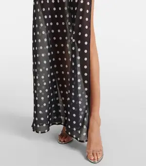 BANANHOT Priya Polka-dot Maxi Dress